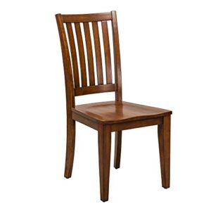 liberty furniture industries hampton bay school house chair, w19 x d18 x h39, cherry