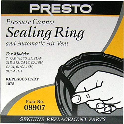 Presto Pressure Cooker Sealing Ring and Automatic Air Vent 09907