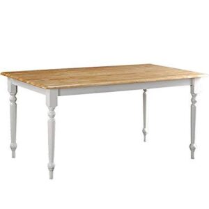 Boraam Farmhouse Table, White/Natural