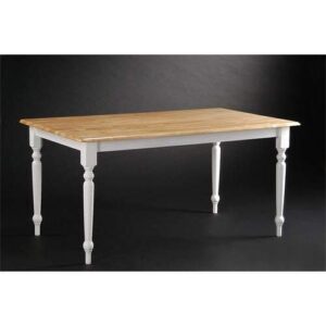 Boraam Farmhouse Table, White/Natural