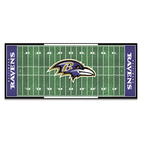 FANMATS 7344 Baltimore Ravens Field Runner Rug - 30in. x 72in.