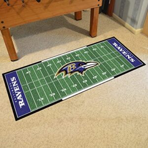 FANMATS 7344 Baltimore Ravens Field Runner Rug - 30in. x 72in.