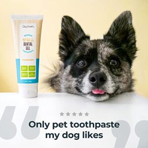 Oxyfresh Premium Dog Toothpaste – Best Dog Teeth Cleaning & Dog Plaque and Tartar Fighter – Safe for Cat Toothpaste Too – Vet Formulated Pet Toothpaste, 4oz