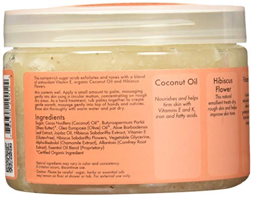 Shea Moisture Sheamoisture Coconut & Hibiscus Hand & Body Scrub, 12 Oz