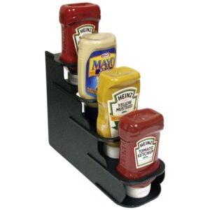 hz-4-bottle by ppm: condiment rack for heinz upside down bottles