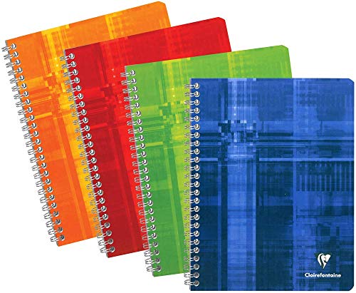 Clairefontaine - Wirebound Notebook 6.75" x 8.63" French or College Ruled – 120 Pages