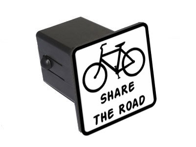 Bicycle - Share The Road Tow Trailer Hitch Cover Plug Insert 2"