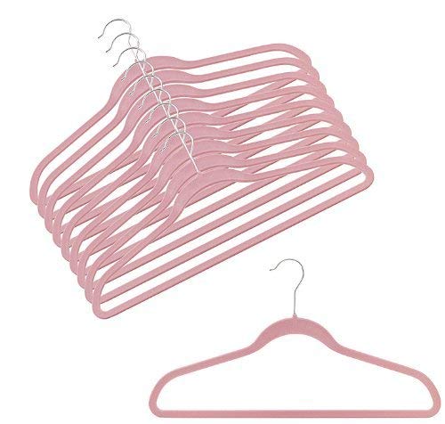 ClosetHangerFactory Slim-Line Pink Shirt/Pant Hangers