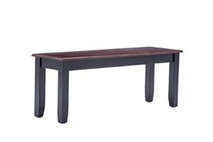 boraam bloomington bench, black/cherry