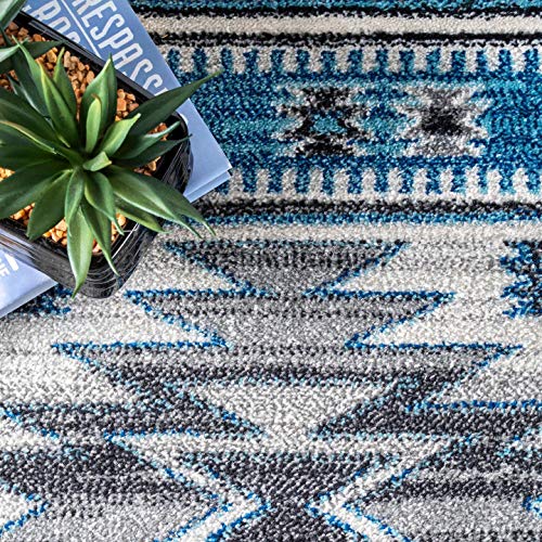 nuLOOM Amparo Area Rug, 5x7, Aqua