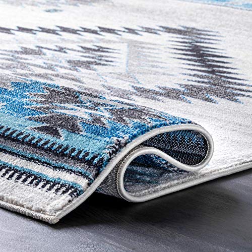 nuLOOM Amparo Area Rug, 5x7, Aqua