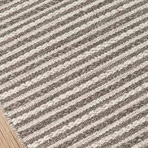 Momeni Rugs Mesa Collection, 100% Wool Hand Woven Flatweave Transitional Area Rug, 2' x 3', Natural Brown