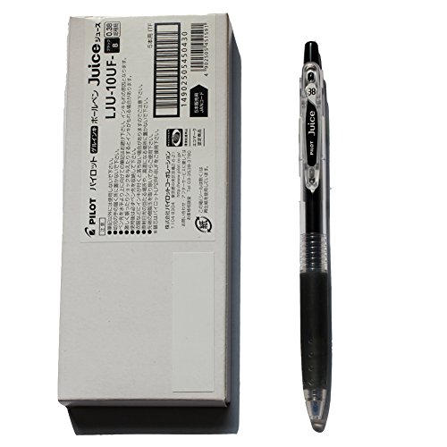 PILOT Juice 0.38mm Gel Ink Ballpoint Pen, Black (LJU-10UF-B)