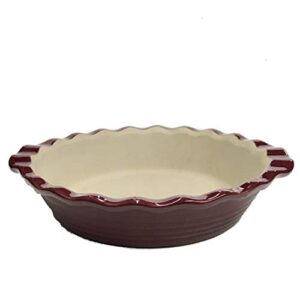 pampered chef stoneware deep dish pie plate