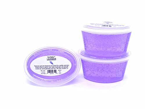 3 Pack Lavender Aroma Gel Melts for Warmers and Burners by The Gel Candle Company Peel, MELT and Enjoy