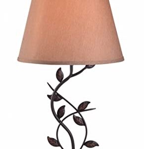 Kenroy Home 32239ORB Ashlen Table Lamp with Oil Rubbed Bronze Finish, Rustic Style, 31" Height, 15" Width, 15" Depth