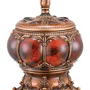 OK Lighting Jewelry Box, 11.5",Burgundy