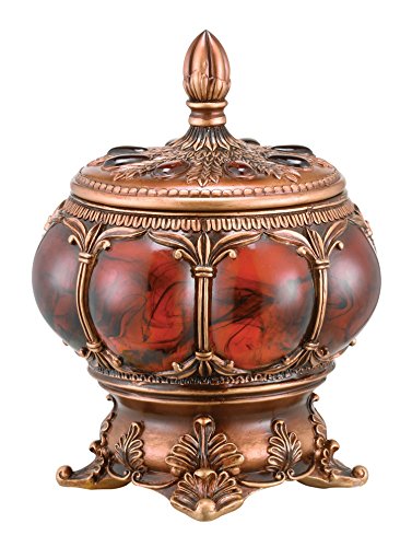 OK Lighting Jewelry Box, 11.5",Burgundy