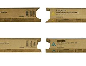 Ricoh 821105, 821106, 821107, 821108 4-Color Toner Cartridge Set for Aficio SP C430DN