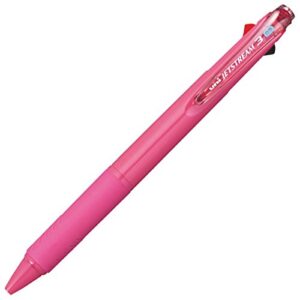 uni ballpoint pen jetstream 3 color black, red, blue ink 0.5mm, rose pink (sxe340005.66)