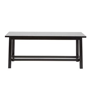 Decor Therapy Kyoto Wooden Bench, Black