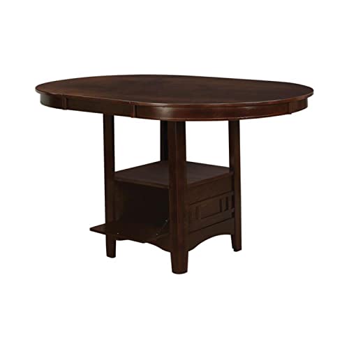 Coaster Home Furnishings LAVON Counter Height Table Warm Brown, Dark Cherry (CO-100888N)