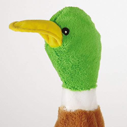 Grriggles US2001 14 16 Wild Bird Unstuffies Mallard Duck Dog Squeak Toy, Small