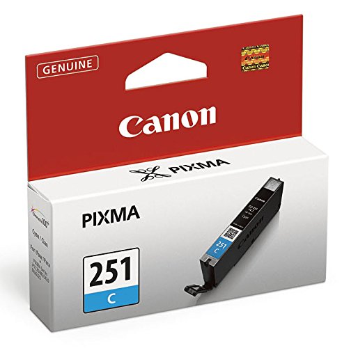 Canon CLI-251 Cyan Compatible to iP7220,iP8720,iX6820,MG5420,MG5520/MG6420,MG5620/MG6620,MG6320,MG7120,MG7520,MX922/MX722 Printers