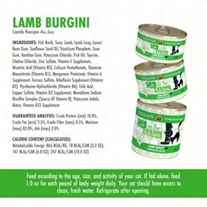 Weruva Cats in The Kitchen, Lamb Burger-ini with Lamb Au Jus Cat Food, 3.2oz Can (Pack of 24)