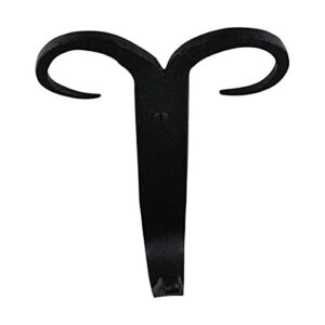 Coat Hat Robe Hook Wrought Iron Black Scroll 5" | Renovator's Supply