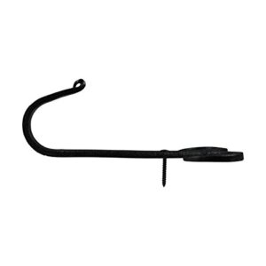 Coat Hat Robe Hook Wrought Iron Black Scroll 5" | Renovator's Supply