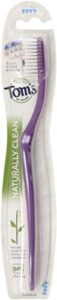 tom's of maine adult dye free toothbrush soft bristles, 1 count (pack of 1)