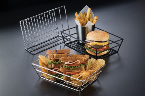 American Metalcraft RMB59C Rectangular Wire Grid Basket, Chrome