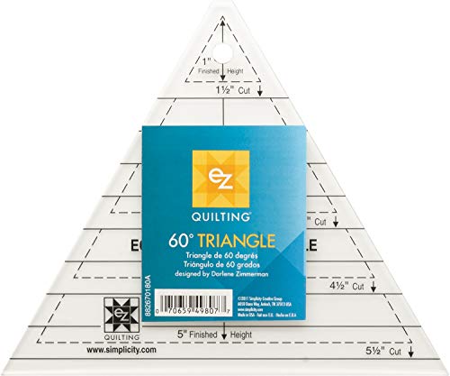 EZ International 882670180 Triangle Rotary Cutting Shapes White Large