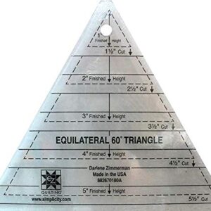 EZ International 882670180 Triangle Rotary Cutting Shapes White Large