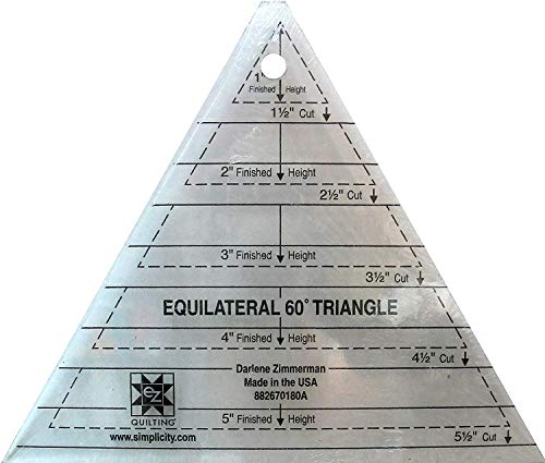 EZ International 882670180 Triangle Rotary Cutting Shapes White Large