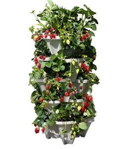 mr. stacky 5 tiered vertical gardening planter, indoor & outdoor