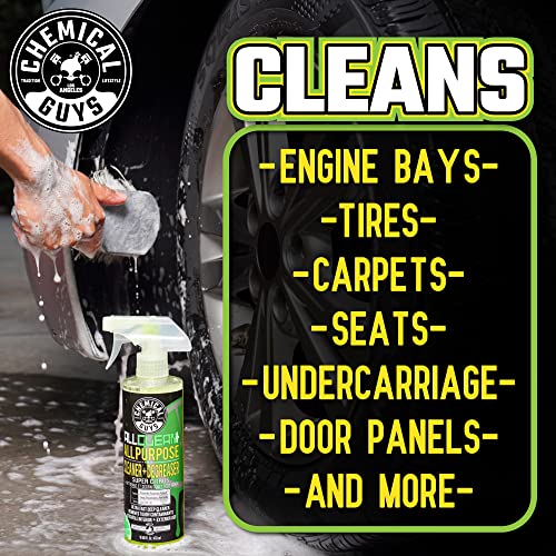 Chemical Guys CLD_101_16 All Clean+ Citrus Based All Purpose Super Cleaner, Safe for Cars, Trucks, SUVs, Motorcycles, RVs & More, 16 fl oz, Citrus Scent