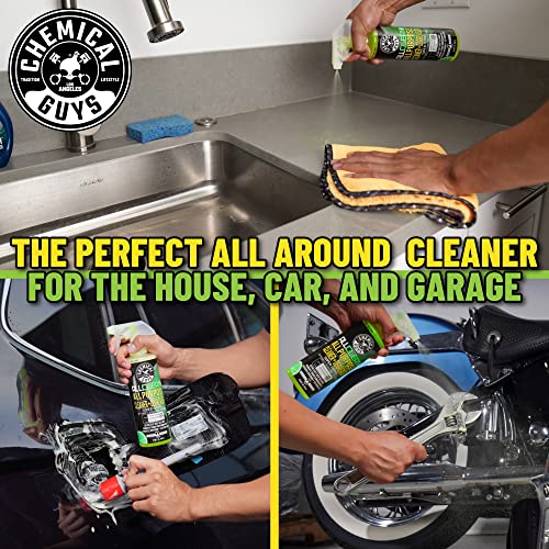 Chemical Guys CLD_101_16 All Clean+ Citrus Based All Purpose Super Cleaner, Safe for Cars, Trucks, SUVs, Motorcycles, RVs & More, 16 fl oz, Citrus Scent