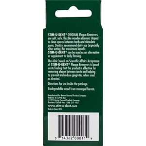 Stim-U-Dent Original, The Un-Plastic Plaque Removers, Mint-Flavored, 200 Count Box (Pack of 6)