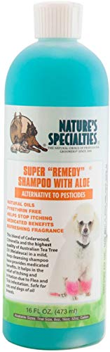 Nature's Specialties Super Remedy Dog Shampoo with Aloe for Pets, Natural Choice for Professional Groomers, Alternative to Pesticide Shampoo, Made in USA, 16 oz