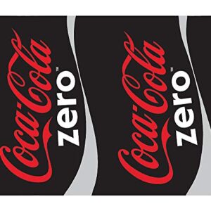 Tervis Coca-Cola - Coke Zero Can Made in USA Double Walled Insulated Tumbler Travel Cup Keeps Drinks Cold & Hot, 24oz, Clear Lid