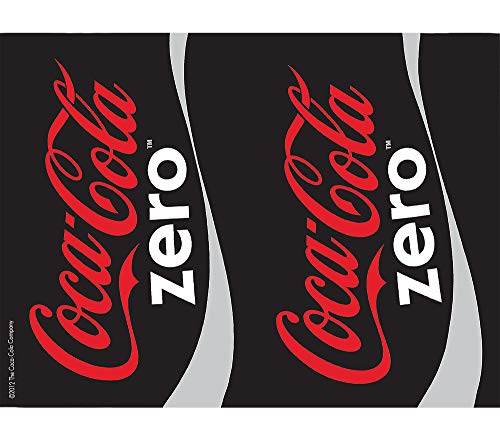 Tervis Coca-Cola - Coke Zero Can Made in USA Double Walled Insulated Tumbler Travel Cup Keeps Drinks Cold & Hot, 24oz, Clear Lid