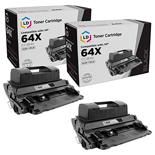 LD Products Compatible Replacement for HP 64 64X Toner Cartridge CC364X CC364A High Yield (Black, 2-Pack) HP Laserjet: P4015dn, P4015n, P4015tn, P4015x, P4515n , P4515tn, P4515x, P4515xm