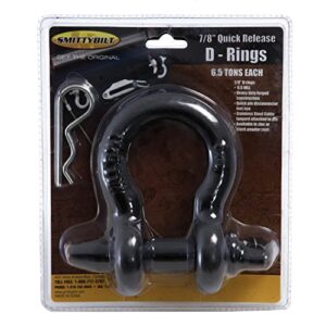 Smittybilt 13050B 7/8" Quick Release D-Ring , Black