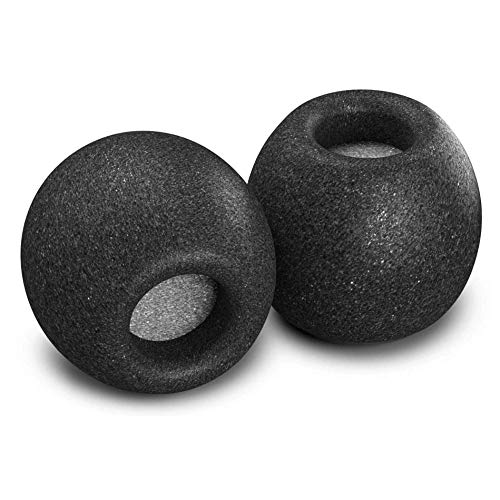 Comply Comfort Plus Tsx-400 Memory Foam Earphone Tips, Noise Reducing Replacement Earbud Tips, Secure Fit (Medium, 3 Pair), Black (29-40111-11)