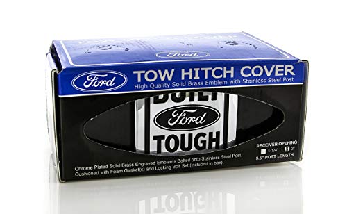 Ford Built Tough Metal Trailer Tow Hitch Cover Plug Emblem