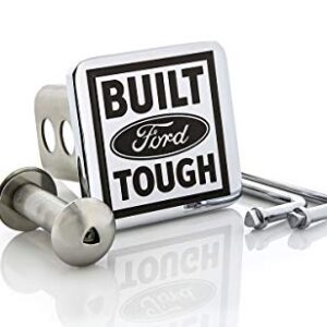 Ford Built Tough Metal Trailer Tow Hitch Cover Plug Emblem