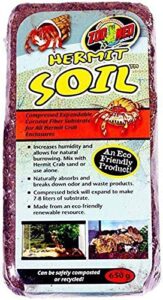 zoo med hermit soil coconut fiber brick 650g