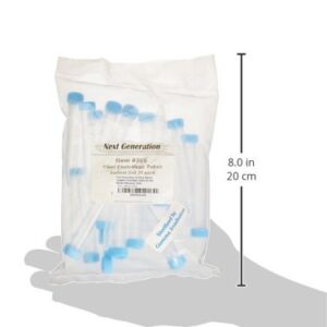 Next Generation 25-Pack Sterile Capped Centrifuge Tubes for Pet Semen Shipping, 15ml